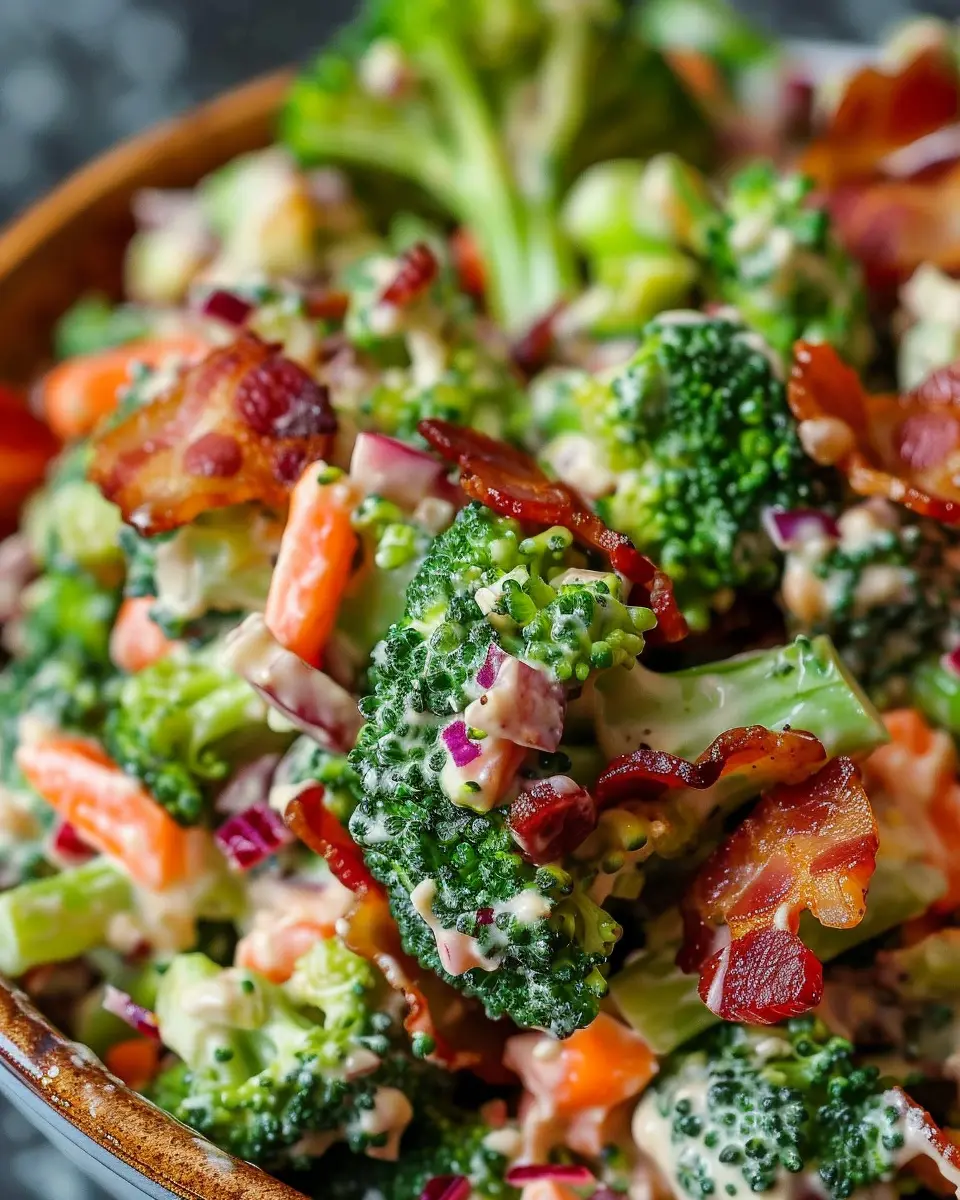 Easy Broccoli Bacon Salad Recipe